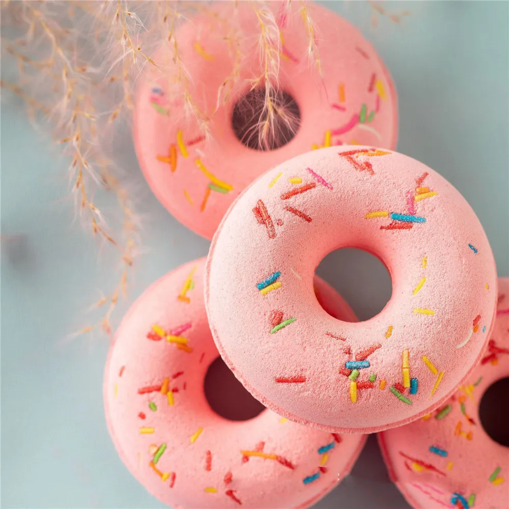 1pc Shower Ball Bubble Bomb Creative Donut Bath Salt Balls Effervescent ...