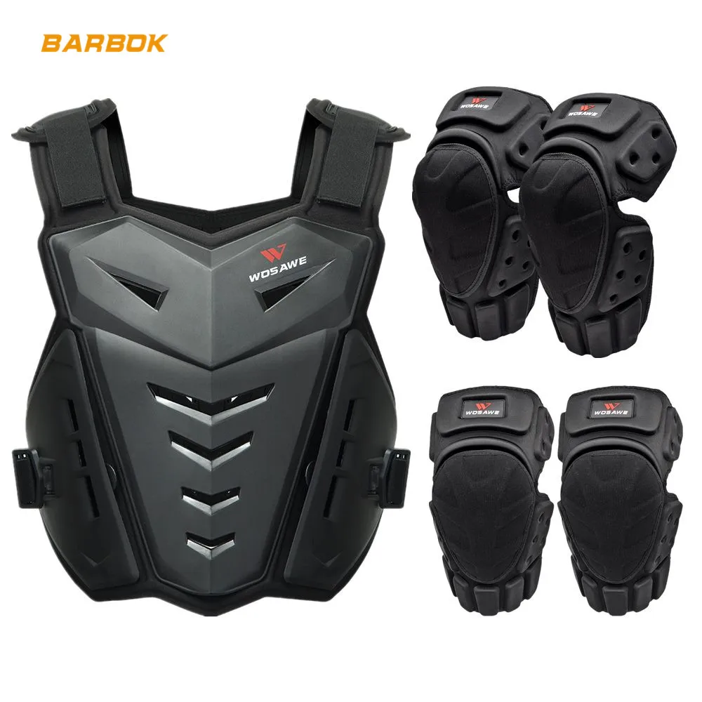 Wosawe Adult Mtb Motorcycle Armor Motocross Vest Jacket Back Chest Body ...