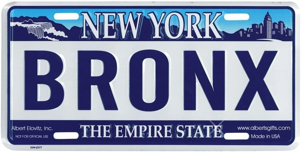 Bronx – plaque d'immatriculation New York | AliExpress