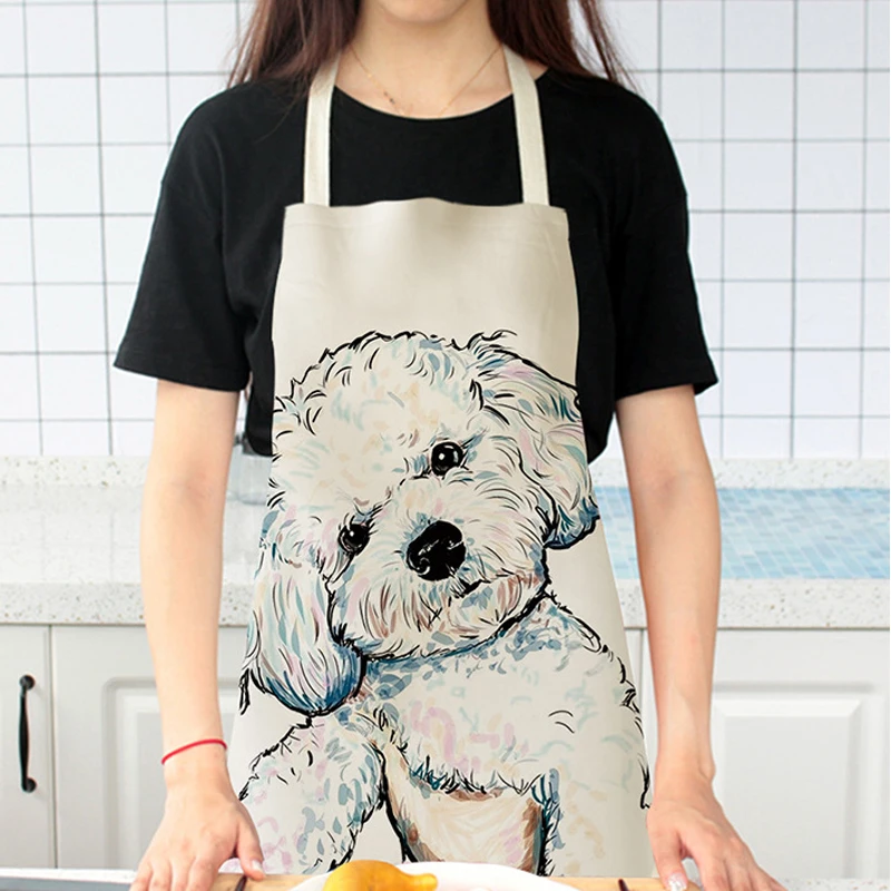 Schnauzer Dog Kitchen Apron Waterproof - gift send