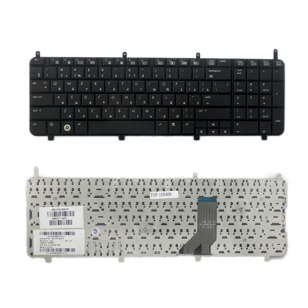 Keyboard for laptop HP Pavilion dv8, dv8-1000 series. Flat Enter. Black ...