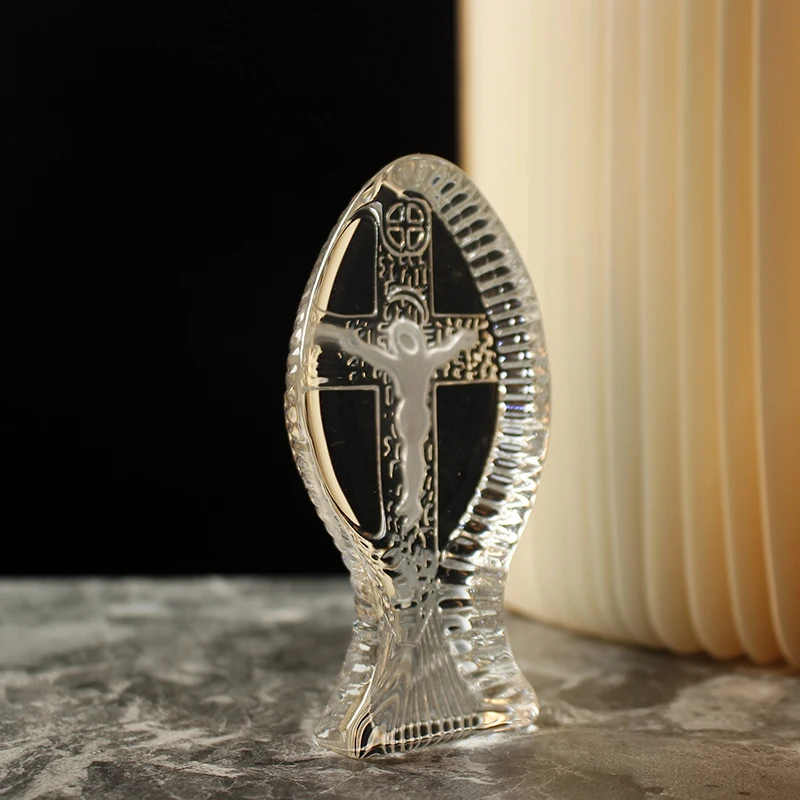 Glass Standing Crosses