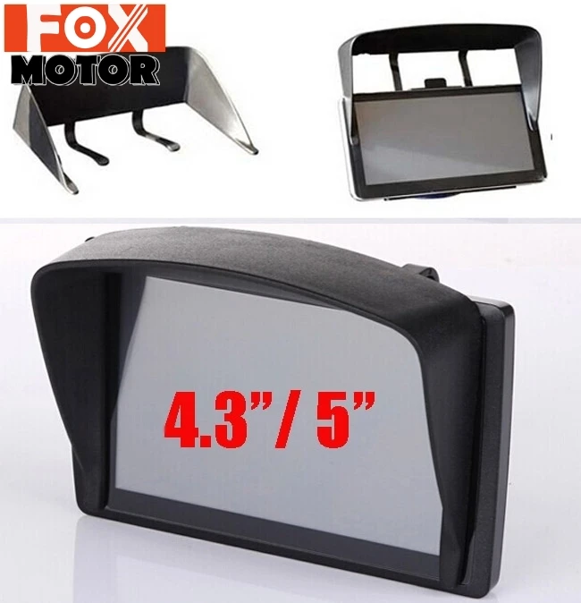 Universal 5inch 4.3inch Car GPS Sun Shade Visor Anti Glare 4.3" 5 ...