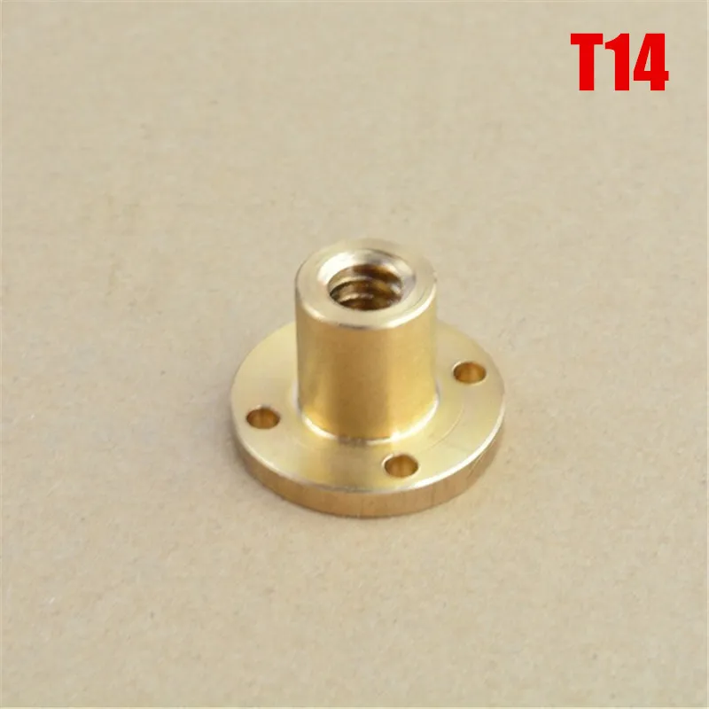 1pcs-T14-screw-lead-brass-nut-TR14-flange-T-type-trapezoidal-nut-Pitch ...
