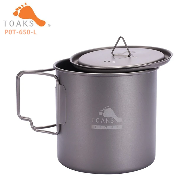 トークス（TOAKS） チタニウム550mlポット ハンドルなし（Titanium 550ml Pot without Handle ...