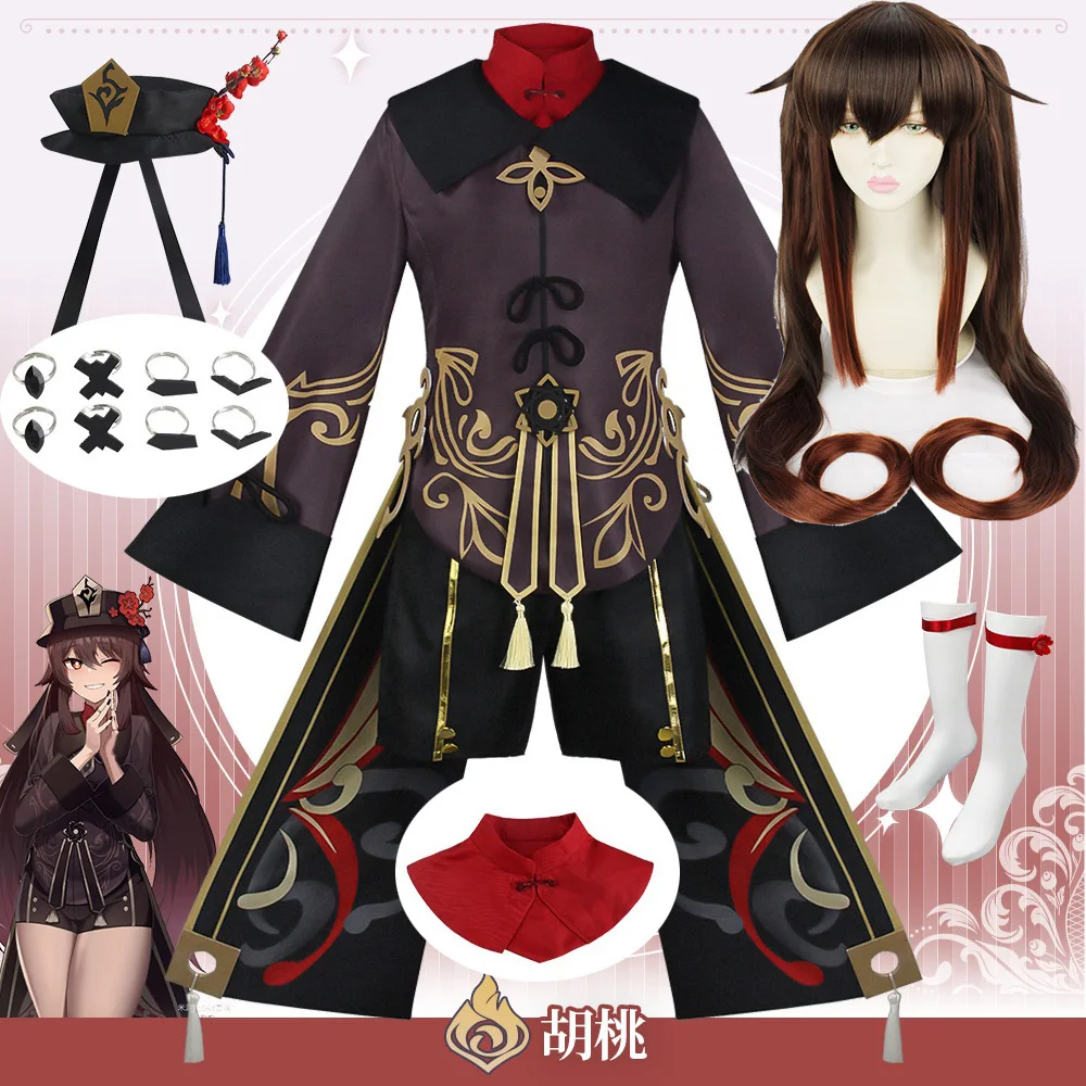 Genshin-Impact-Hutao-Cosplay-Costume-Hu-Tao-Chinese-Style-Uniform ...