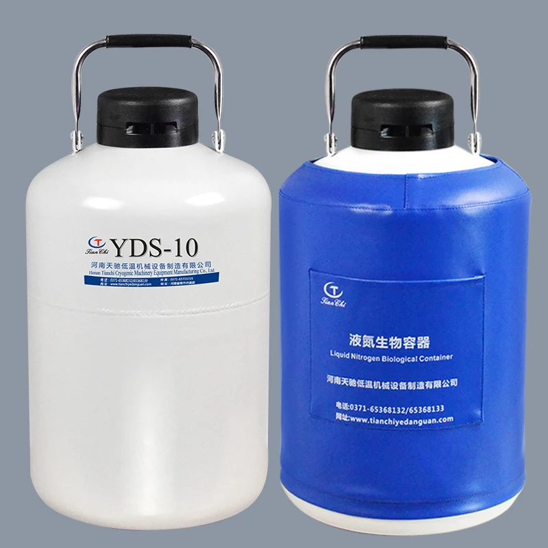 Portable Liquid Nitrogen Container 10L Cryogenic Tank Dewar YDS 10 with ...