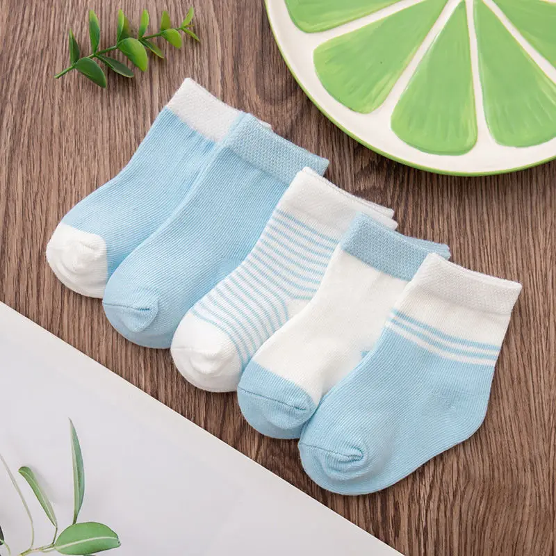 Five Pairs Spring And Autumn Cheap Stuff New Born Baby Items Unisex ...