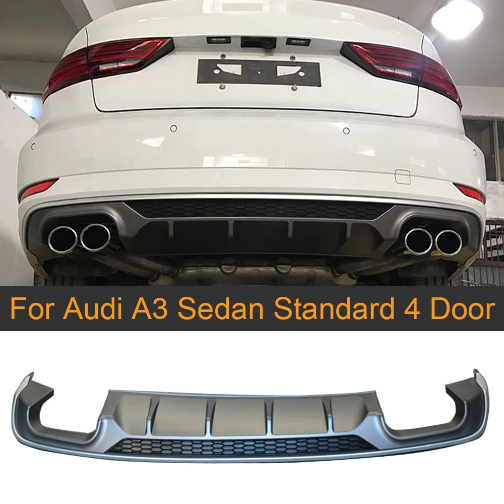 Car-Rear-Bumper-Diffuser-for-Audi-A3-Sedan-Standard-4-Door-2017-2019-PP ...