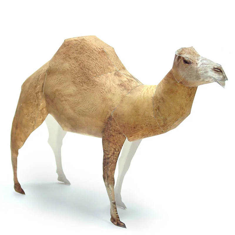 Arabian Dromedary Camel Paper Model Realistic Animal Mini Origami Art ...