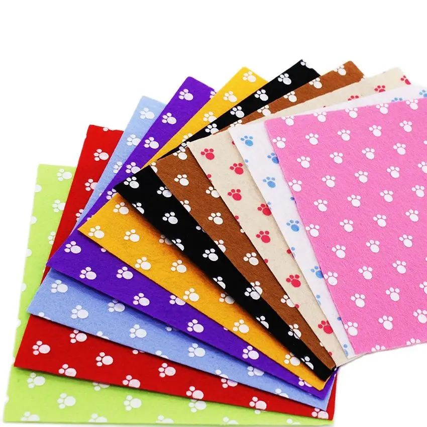 Printed Cartoon Felt Fabric For Scrapbooking Sewing Dolls Craft 1mm ...