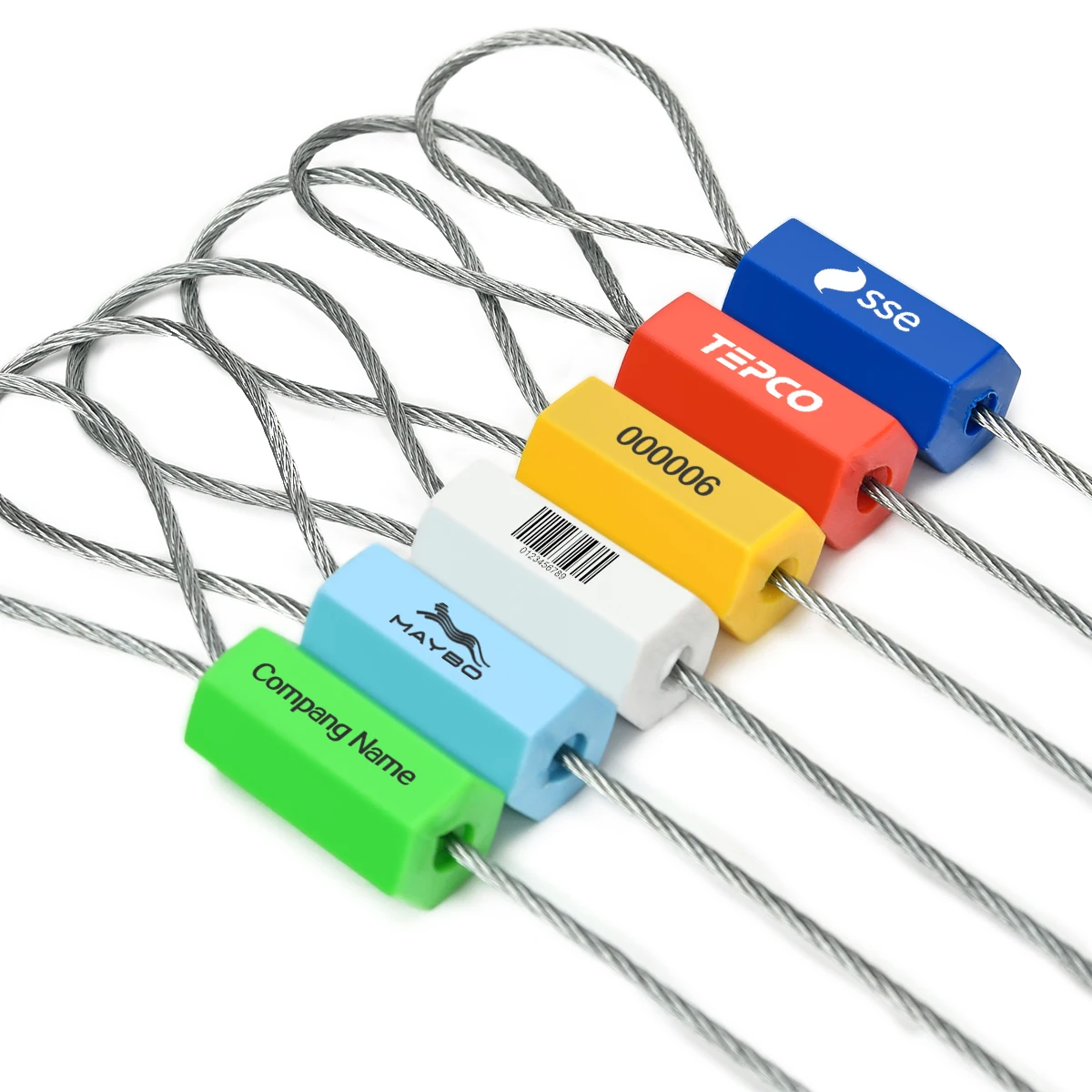 50-PCS-High-security-labels-tamper-proof-cable-seals-stainless-steel ...