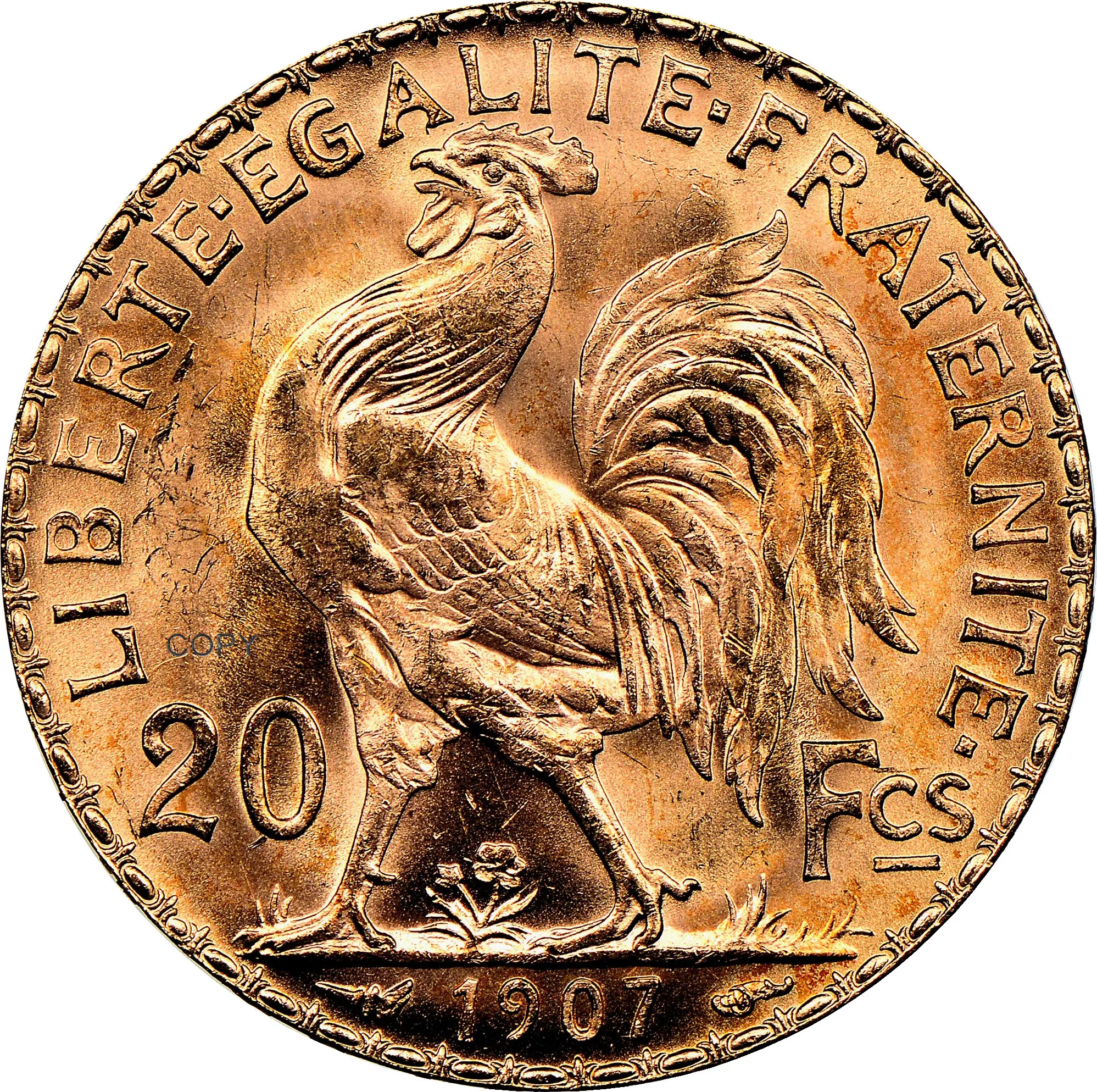 Franc Gold Rooster
