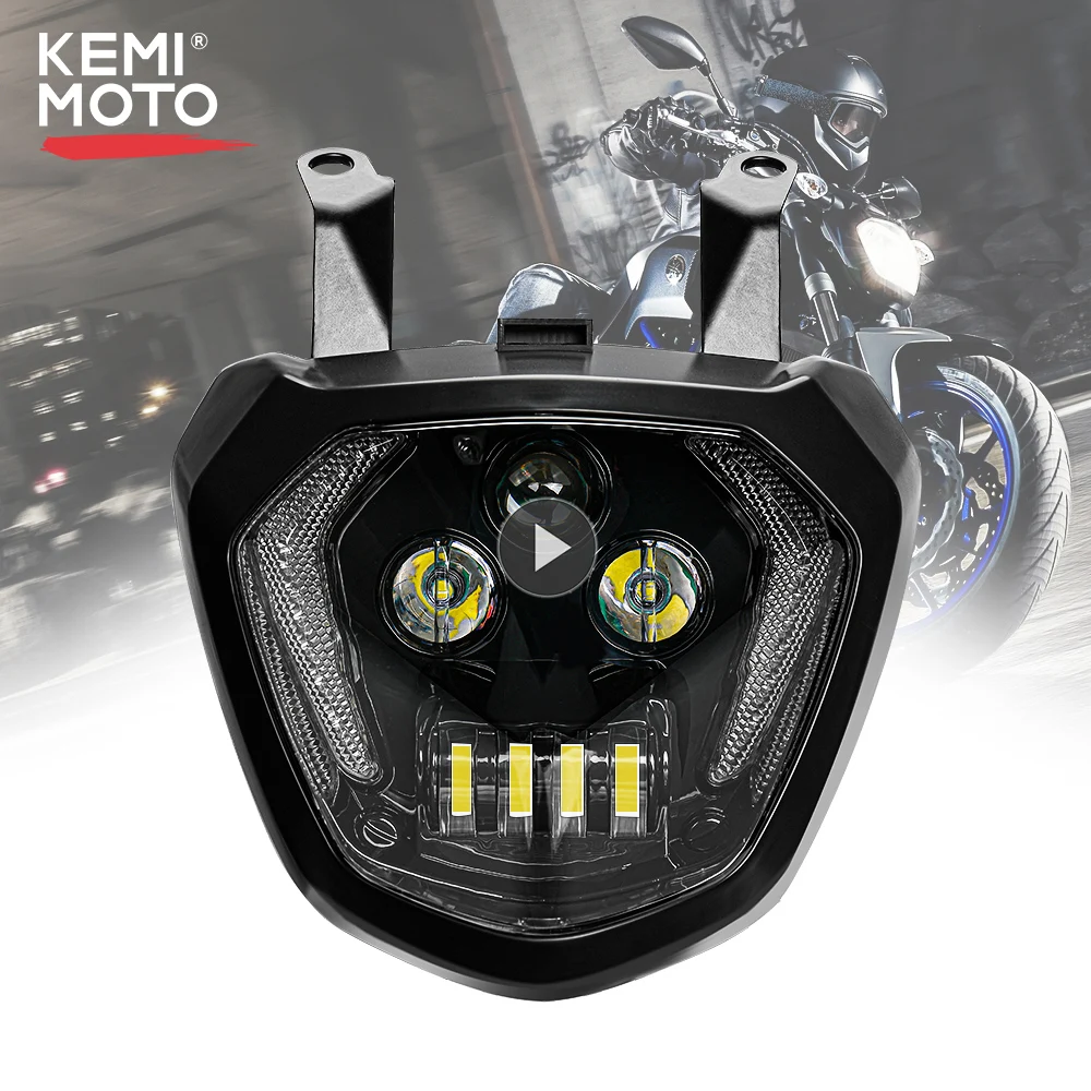 Faro led delantero para Yamaha MT07 FZ07 2014 2017, MT 07, FZ 07, DRL ...
