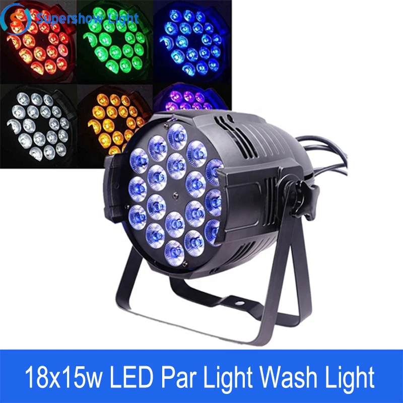 Luz par led para interiores, 18x15W, 6 en 1, para fiestas, escenarios y ...