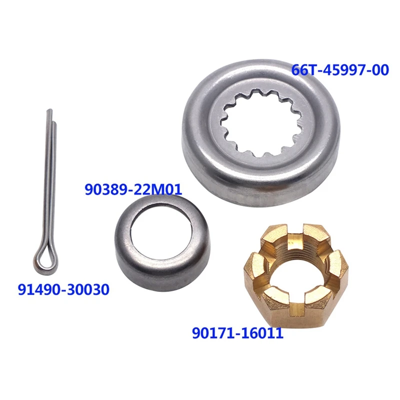 66T W4599 Yamaha 선외 모터 용 프로펠러 스페이서 키트 F30 F60 4T/2T Hidea Parsun 90171 ...