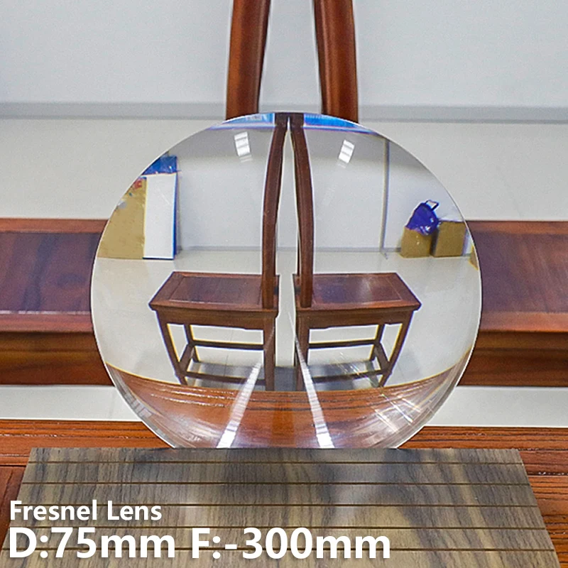 Fresnel len D75mm F 300mm Reducing mirror Reduced imaging Large angle ...