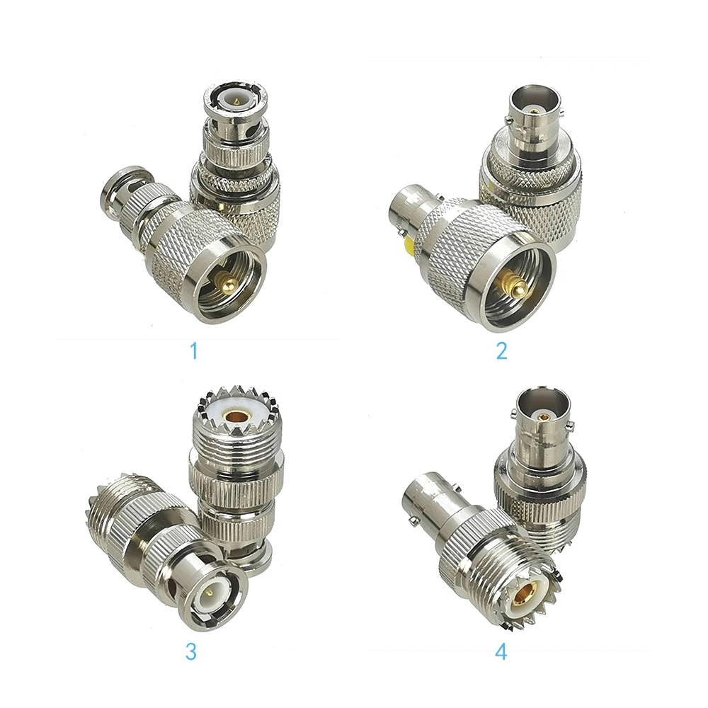 1Pcs UHF SO239 PL259 to BNC Male Plug & Female Jack RF Coaxial Adapter ...