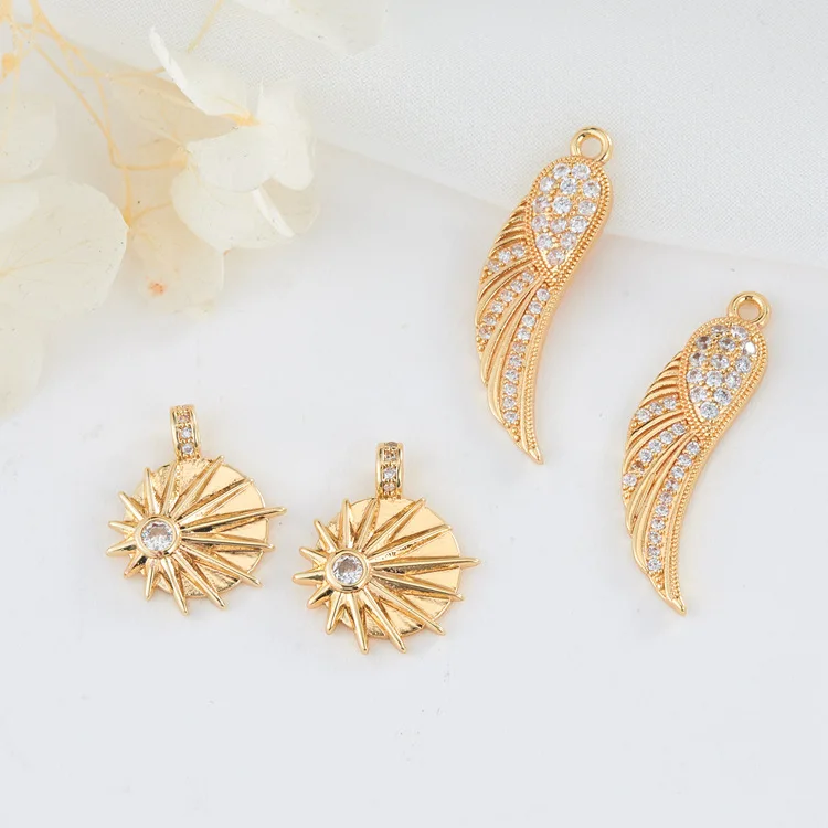 10PCS-LOT-New-Fashion-Brass-Barpque-Zirconia-Crystal-Wing-And-Sun ...