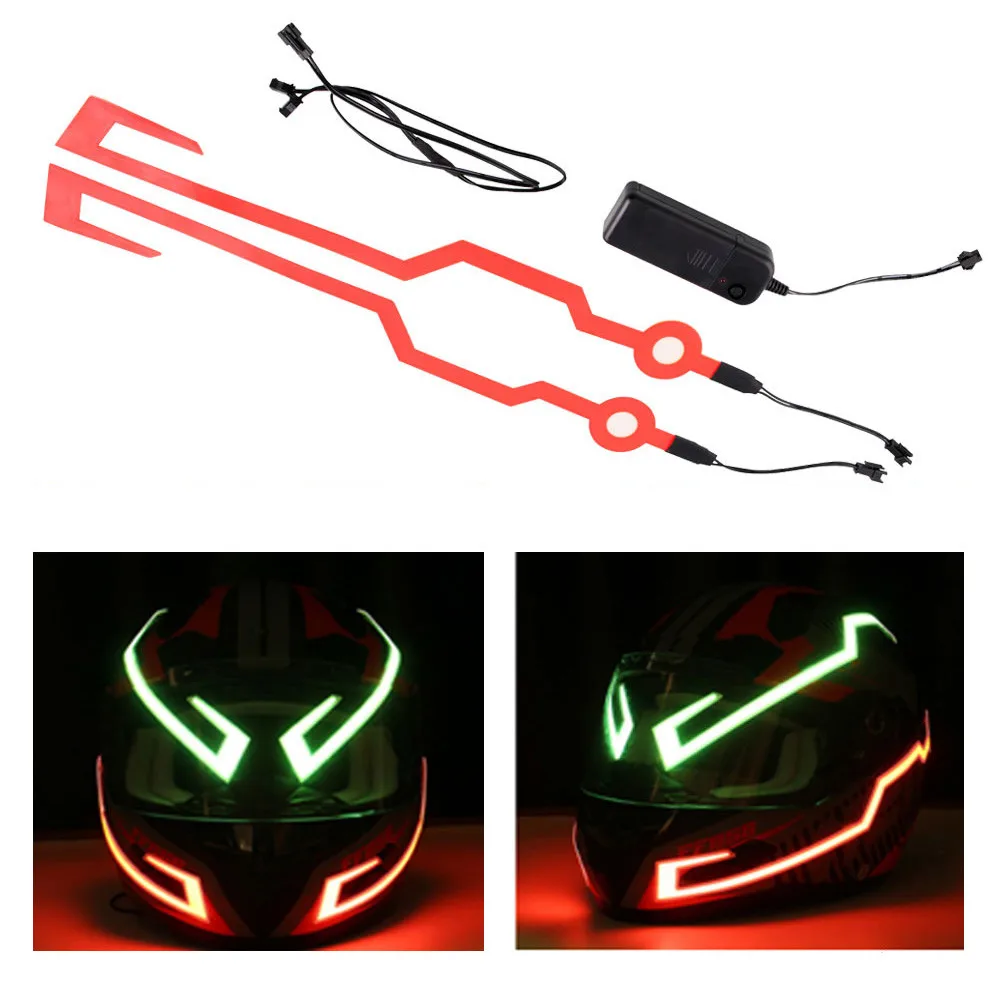 Waterproof Motorcycle Helmet Signal Durable Flashing Stripe Night ...