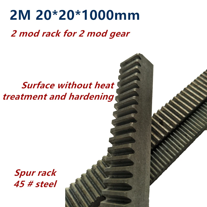 1pc-2M-2-Mod-20-20-1000mm-Mold-Gear-Rack-Precision-CNC-Rack-Straight ...