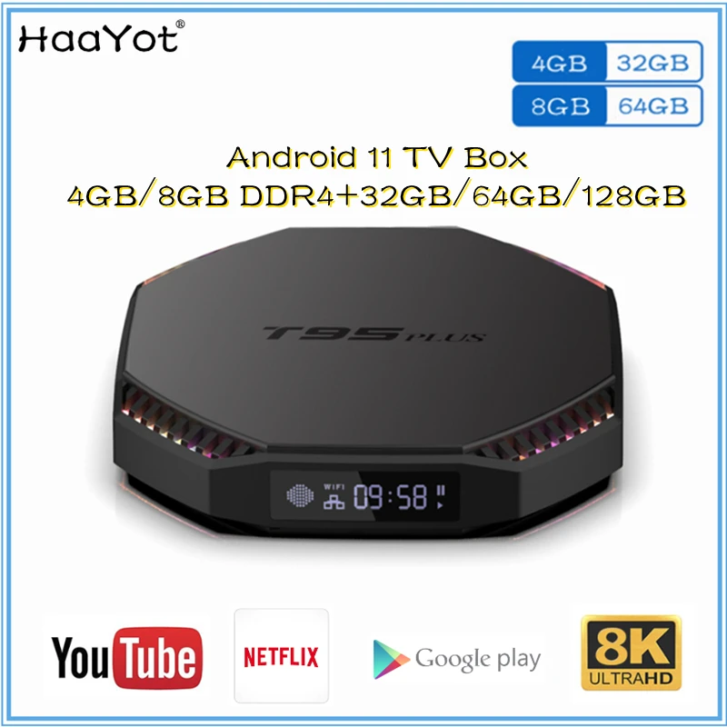 Rgb Android 11 Smart Tv Box Rk3566 4gb 32gb 8gb Ram 64gb 128gb Rom 2.4g ...