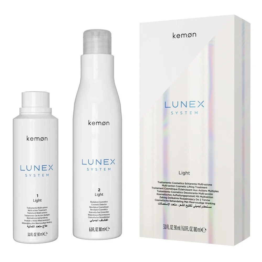 Kemon Lunex System Kit Decolorante Lunex Light 90 ml + 180 ml ...