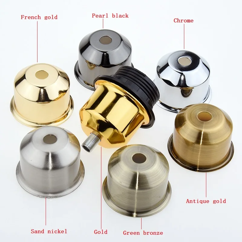 Vintage E27 Lamp Socket Cup Bronzed/Black/sand nickel/Gold Table Lamp ...