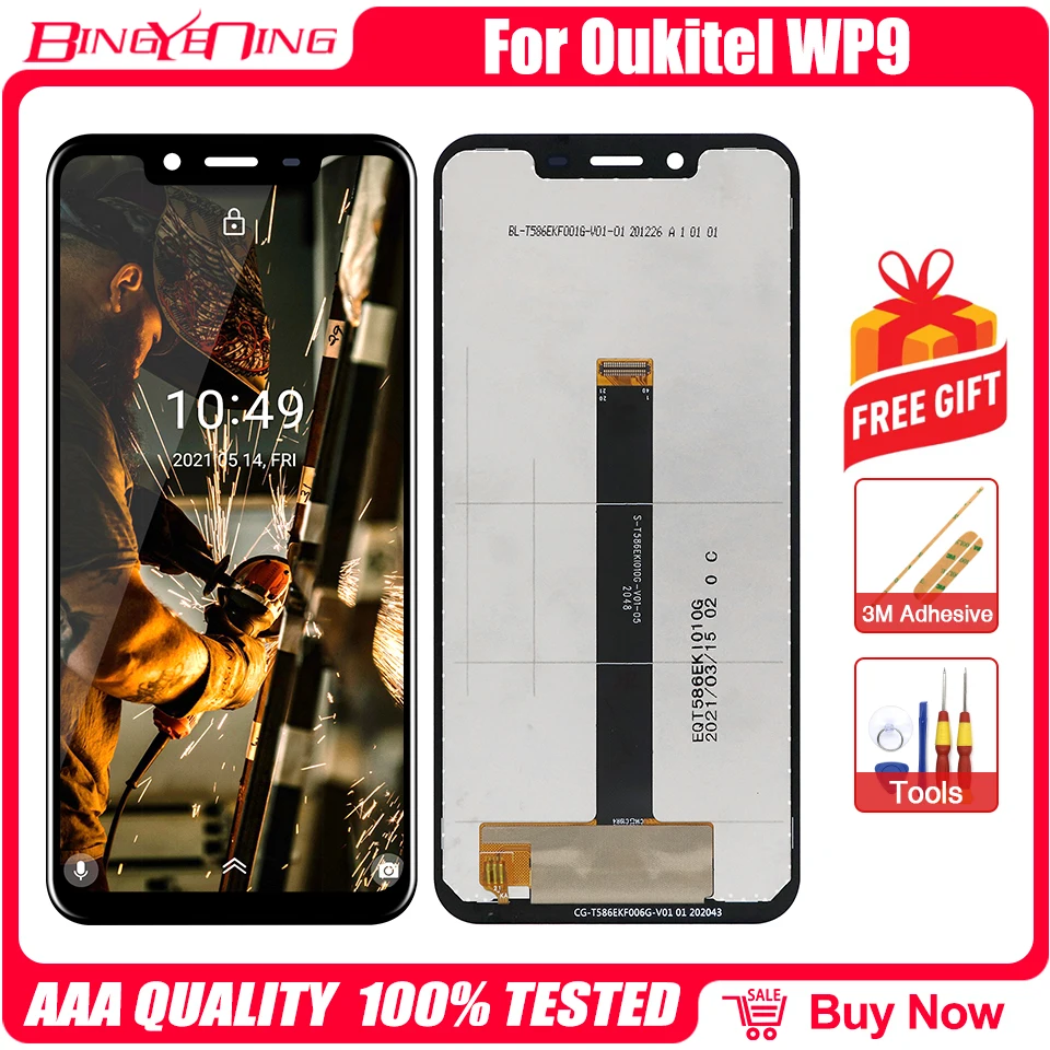 New Original For Oukitel Wp13 Wp15 Lcd Display Touch Screen Digitizer Assembly 100% New Original ...