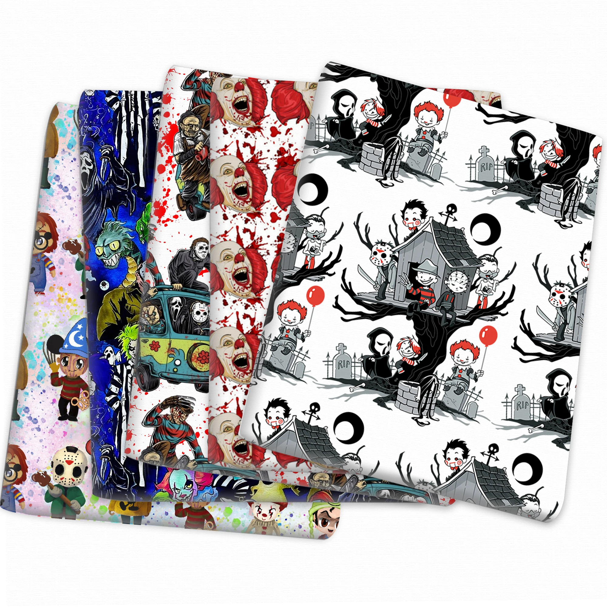 Horror-Polyester-Cotton-Fabric-Blood-Movie-Ghost-Fabric-for-Dress ...