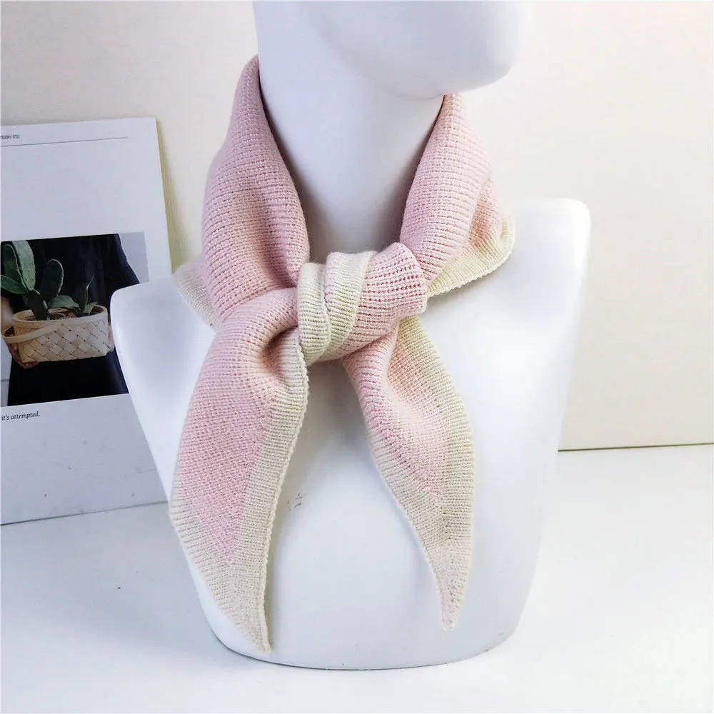 Новинка, зимний черный, розовый, желтый, зеленый однотонный вязаный ...