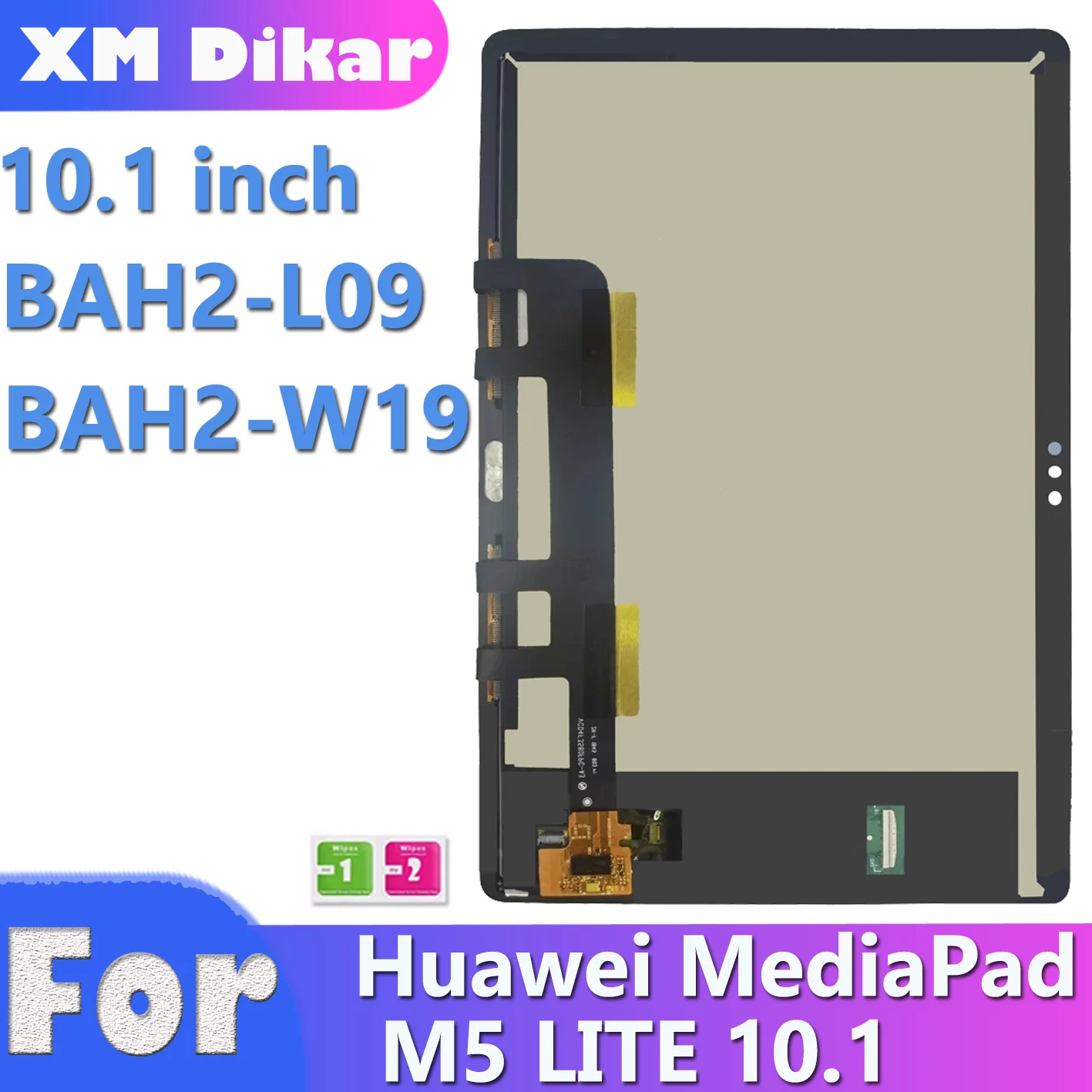 Para 10.1 "huawei mediapad m5 lite 10.1 lte 10 BAH2 L09 BAH2 W19 tela de toque display lcd ...