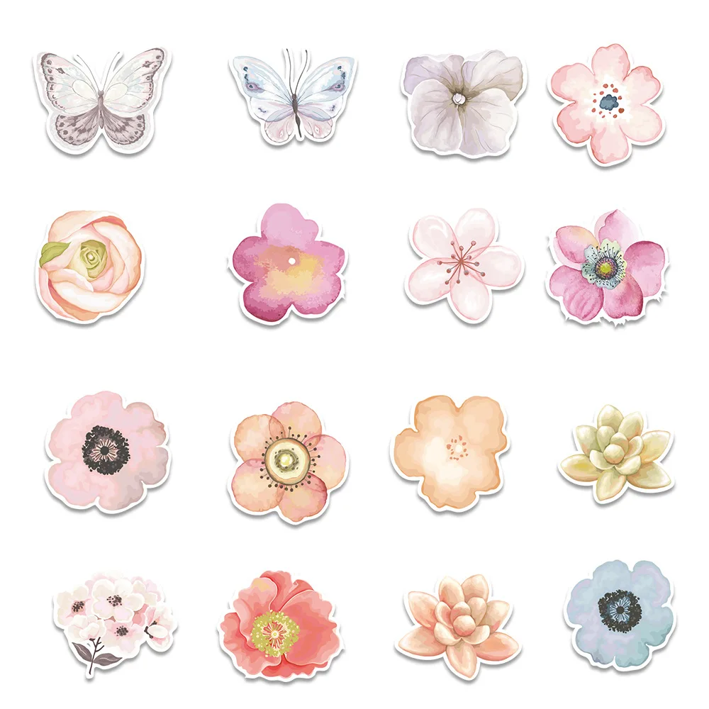 Printable Flower Stickers