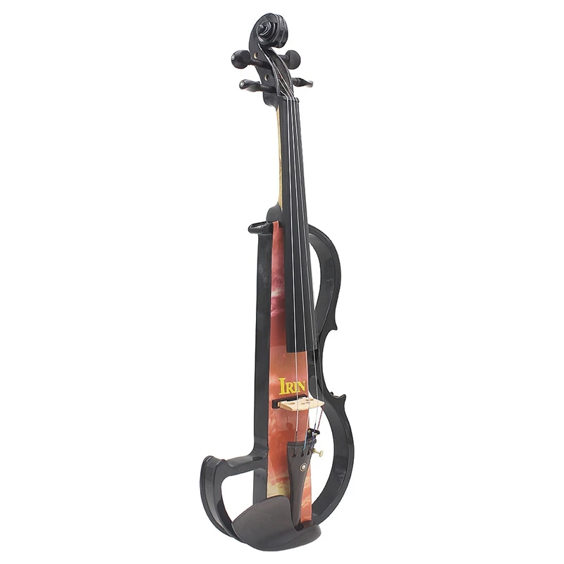IRIN Full Size 4/4 Violin Solid Wood Silent Electric Violin Maple Body ...