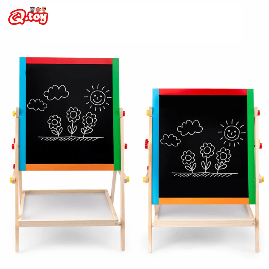 Chalkboards Montessori wooden toy chalkboard House shaped wooden ...