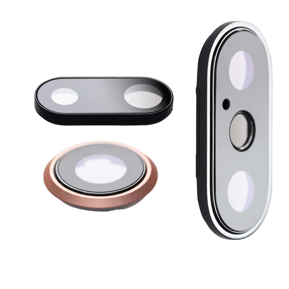 New Back Rear Camera Glass Lens Ring Cover For Iphone X 7 8 Plus With new-back-rear-camera-glass-lens-ring-cover-for-iphone-x-7-8-plus-with