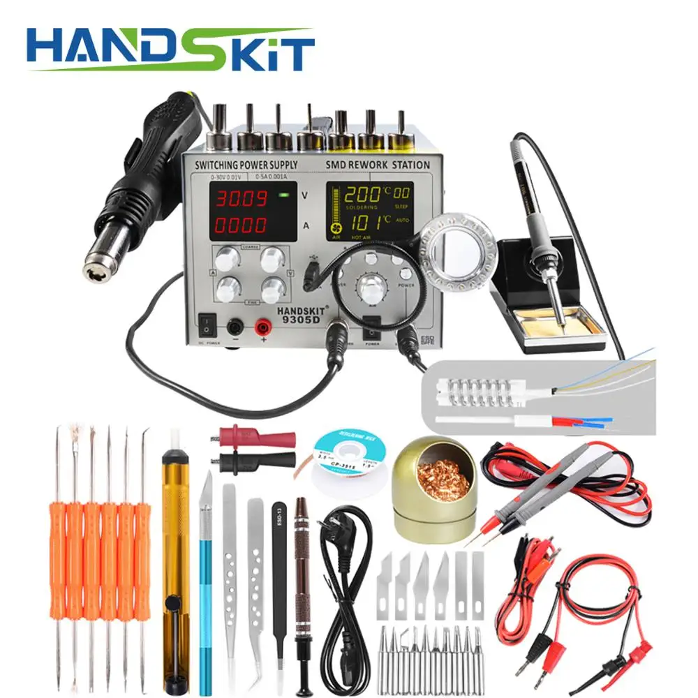 Digital-Soldering-Iron-SMD-Hot-Air-Gun-Auto-Sleep-BGA-Rework-Solder ...