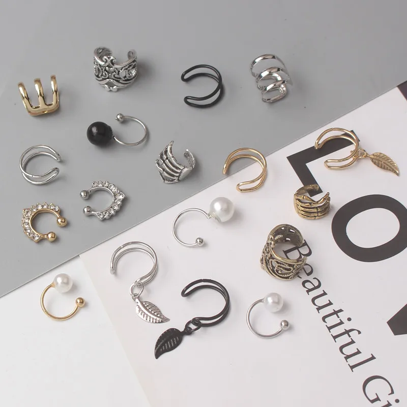 Metal-Clip-Earrings-Punk-Personality-Ear-Cuff-for-Women-Skeleton-Claw ...