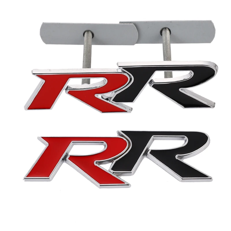 3d Metal Rr Logo Car Stickers Emblem Trunk Badge Decals Rr Logo Front ...