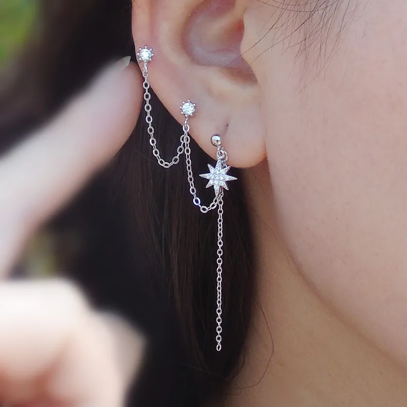 Double Ear Piercing Earrings