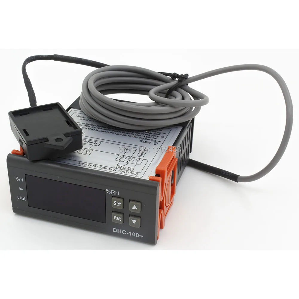 Dhc-100+ Digital Humidity Controller With 2m Sensor 220vac Hygrostat ...