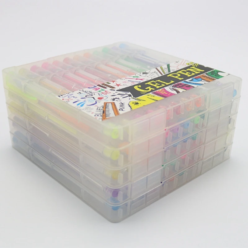 60 Colors Gel Pens Set Refills Gel Ink Pen Metallic Pastel Neon Glitter ...