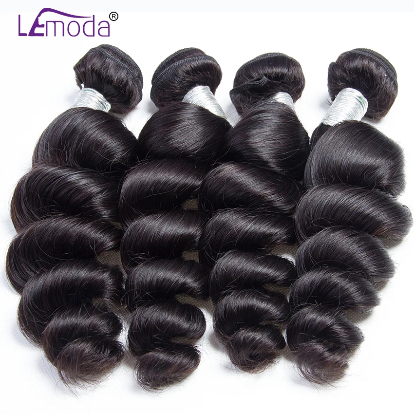 Loose Wave Human Hair Bundles 100% Human Remy Hair Brazilian Hair Weave ...
