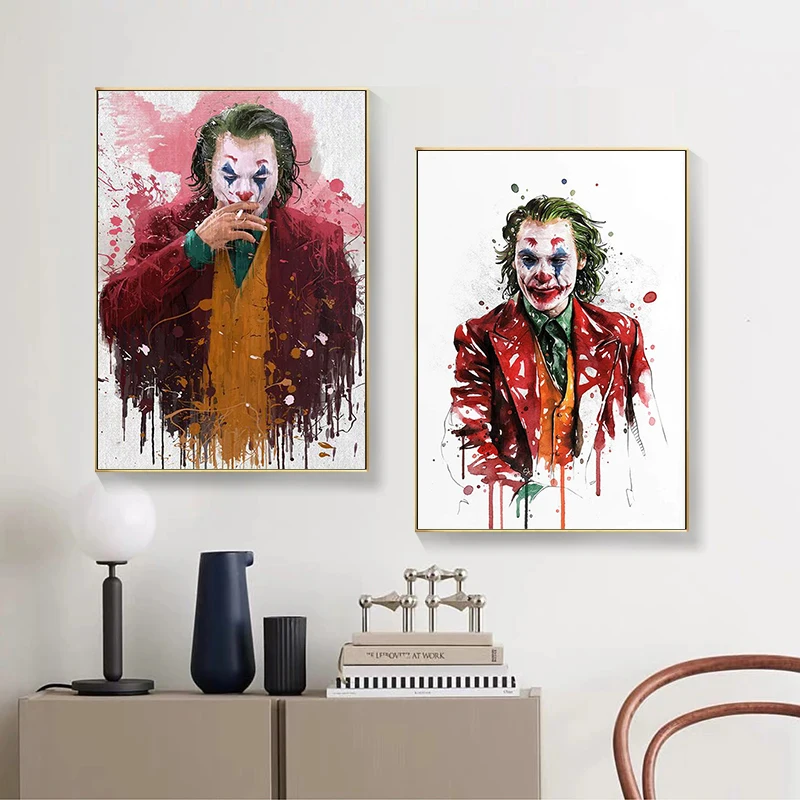 The Joker Abstract Graffiti Painting Printed on Canvas – CanvasPaintArt