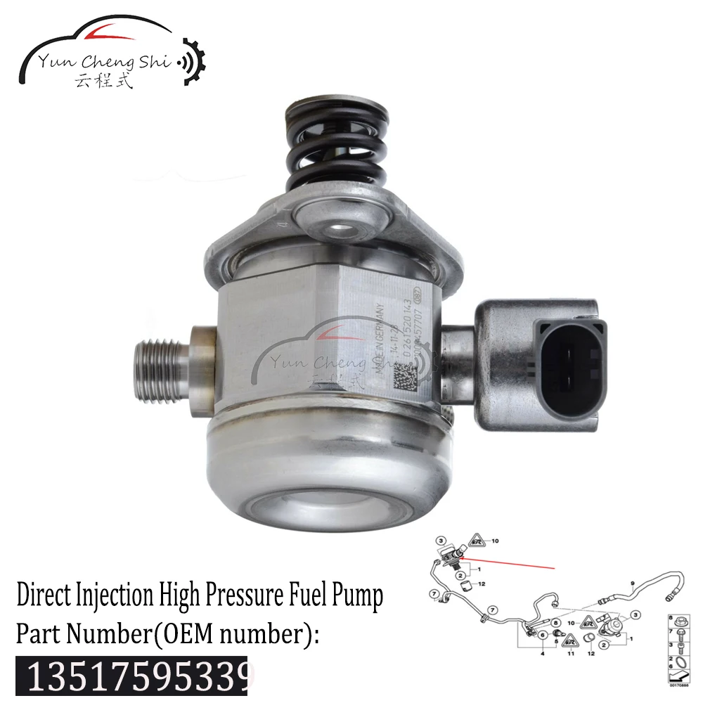 Direct Injection High Pressure Fuel Pump 13 51 7 595 339 / 13517595339 ...