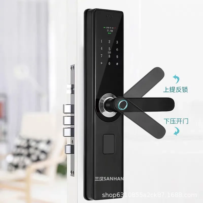 Three Han Chinese and English Fingerprint Lock Bluetooth Password Smart ...