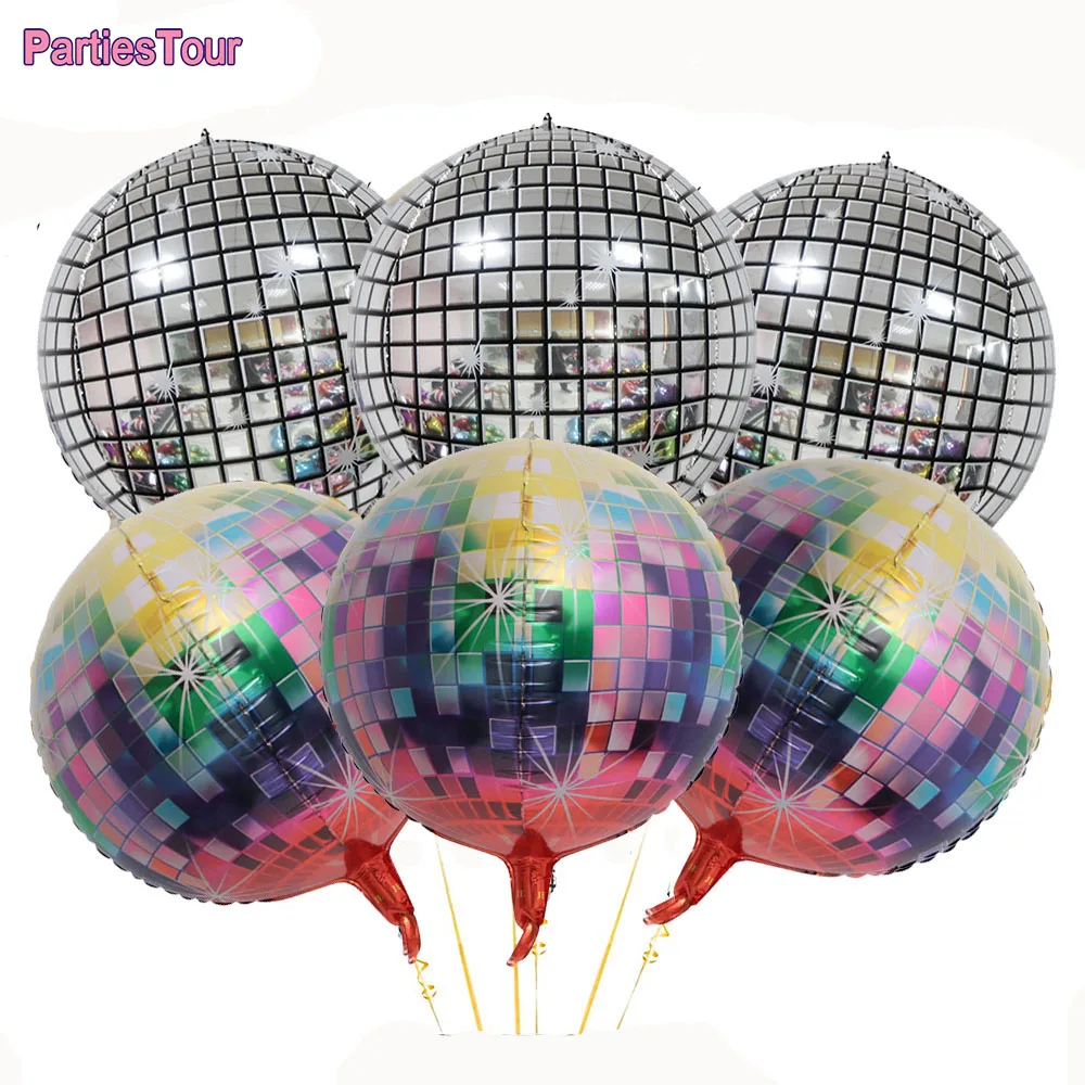 Disco Balloon | Party Holiday Diy Decorations - 6pcs 22 4d Birthday 80s ...