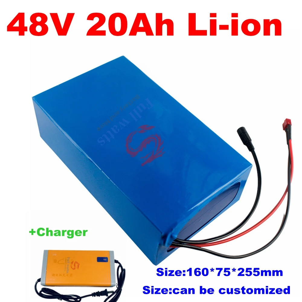 Powerful Rechargeable Li-ion Battery 2000w 1500w 48v 20ah Battery 48 ...