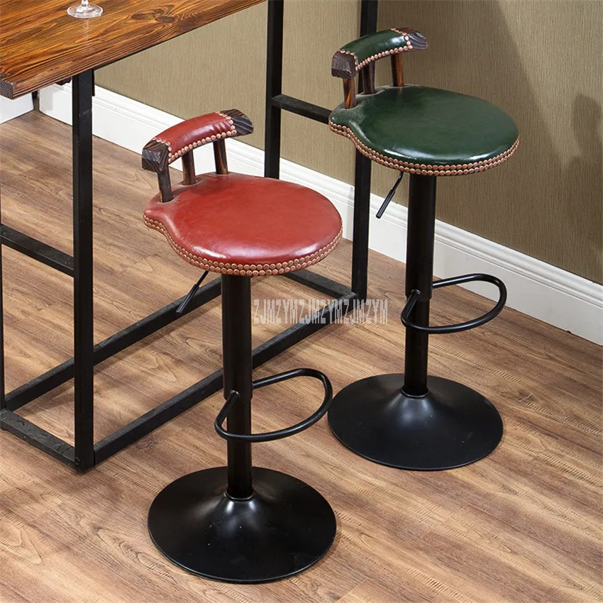 Retro-Lifting-Swivel-Bar-Counter-Chair-Rotating-60-80cm-Height ...