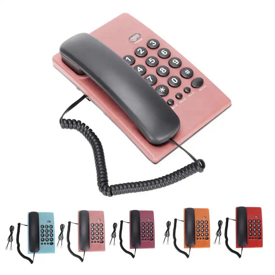 Home-Landline-Phone-Wired-Phones-Desktop-Corded-Fixed-Phone-for-Hotel ...